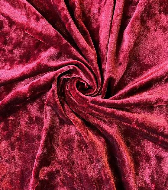 The Witching Hour Crossed Dye Stitch Velvet Redblack Halloween Fabric