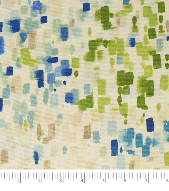 Stitch And Sparkle Turquoise Squares Duck Cotton Canvas Fabric Joann
