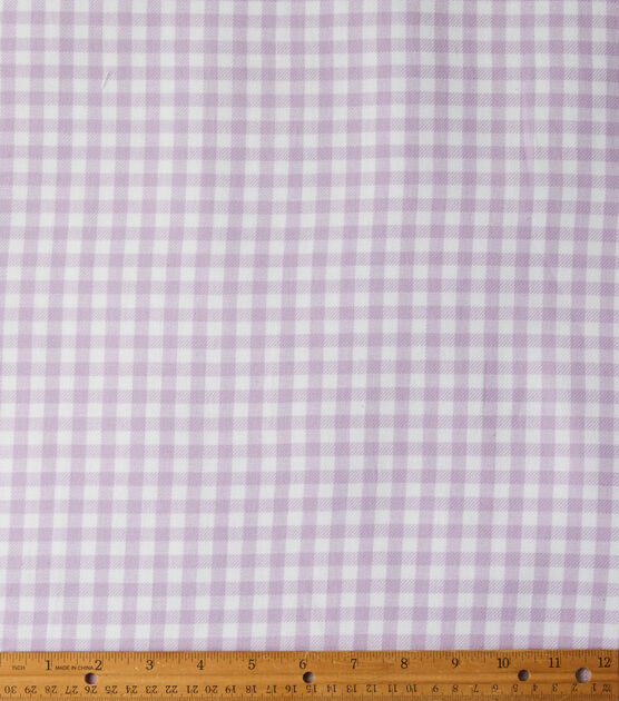 Eddie Bauer Lilac Yarn Dyed Checkered Cotton Fabric Joann