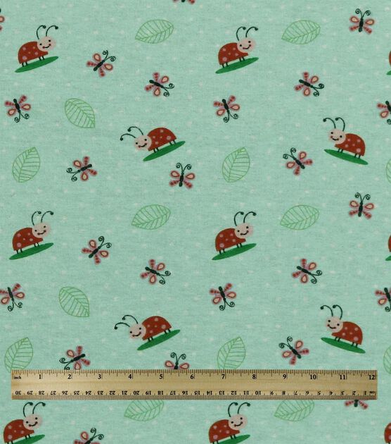 Blue Little Ladybugs Super Snuggle Flannel Fabric Joann