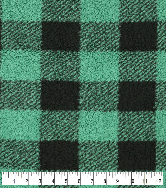 Green And Black Plaid Sherpa Fabric Joann