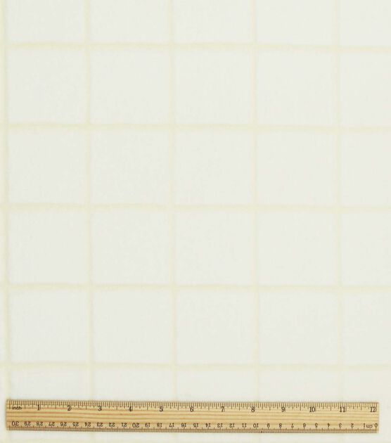 White Embossed Plaid Sew Lush Fleece Fabric Joann