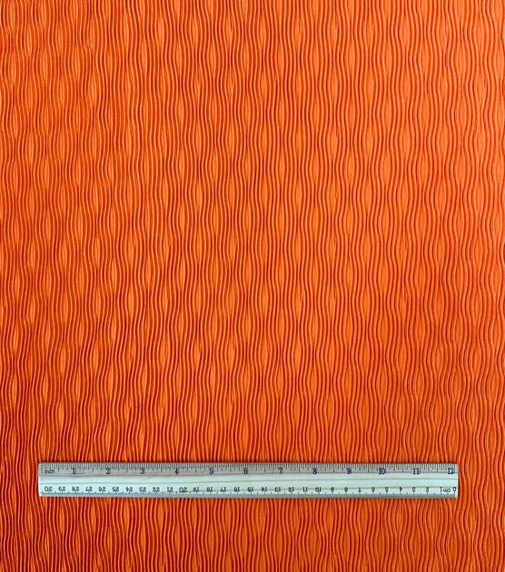 Orange Textured Plisse Fabric Joann
