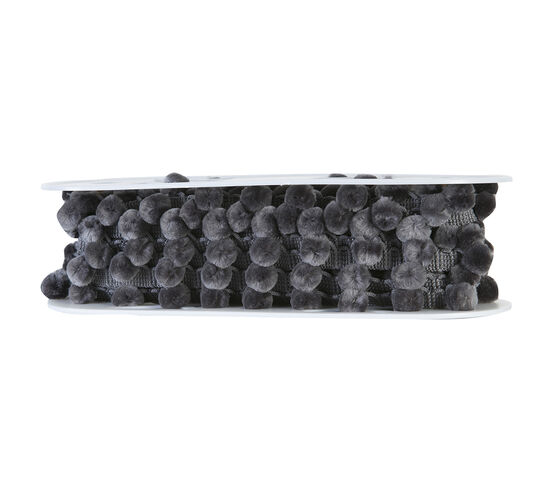 Simplicity Ball Fringe Trim 113 Dark Gray Joann