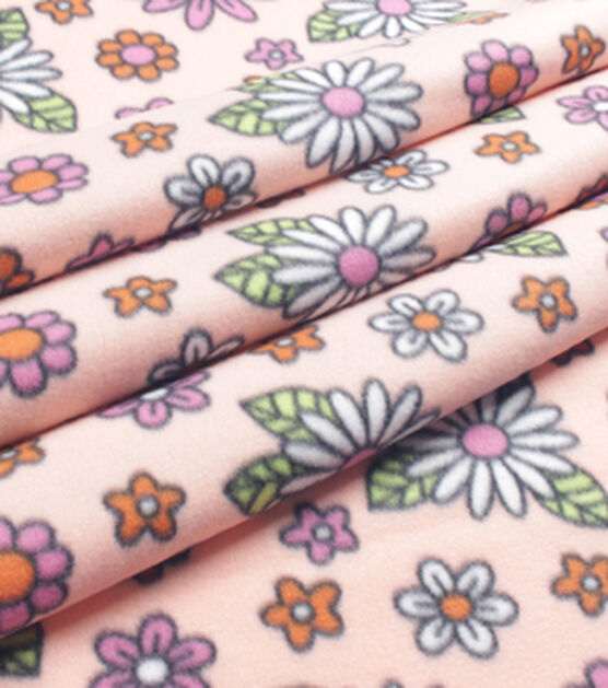 Pink And White Daisy Blizzard Fleece Fabric Joann