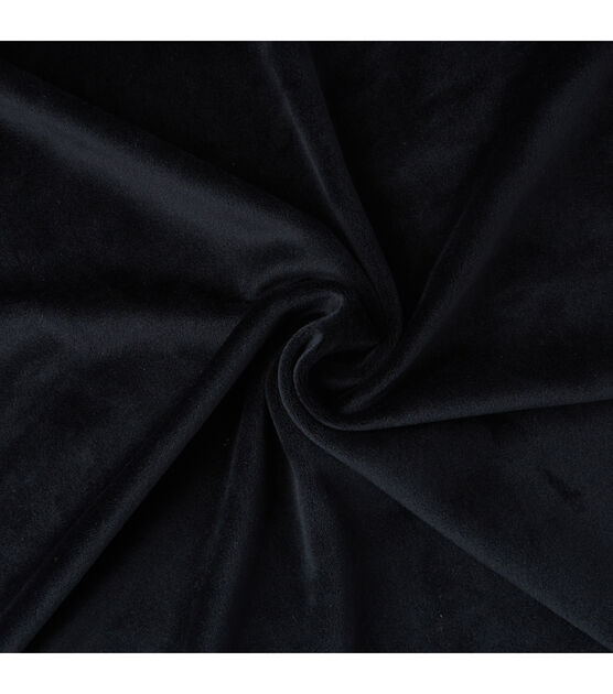 Juicy Couture Black Stretch Velour Fabric Joann