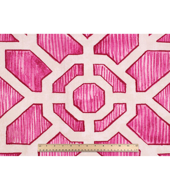 Pink Lattice Cotton Canvas Fabric Joann