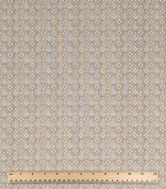 18 X 21 Beige Diamonds Cotton Fabric Quarter 1pc By Keepsake Calico