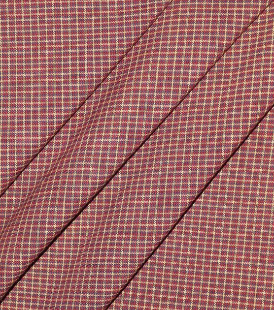 Red And Navy Tattersall Yarn Dyed Patriotic Cotton Fabric Joann