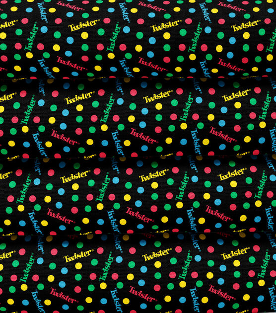 Twister Classic Dots On Black Cotton Fabric Joann