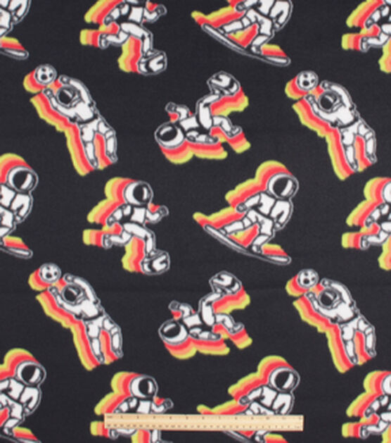 Rainbow Astronaut Blizzard Fleece Fabric Joann