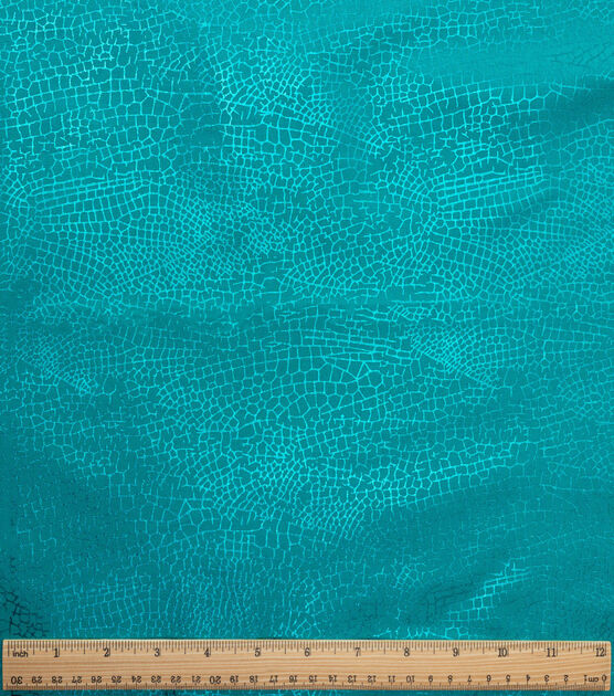 Dragonfly Wing Texture Teal Quilt Foil Cotton Fabric By Keepsake Calico