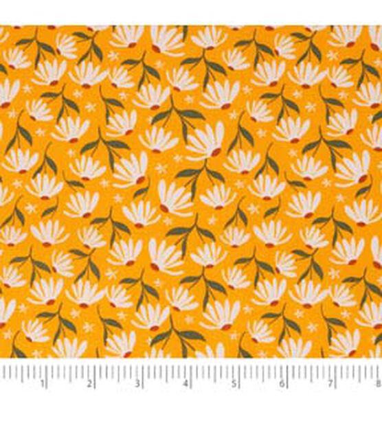 Singer Coneflowers On Orange Cotton Fabric By Keepsake Calico Joann