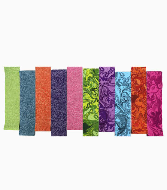 25 X 42 Multicolor Crackle Cotton Fabric Roll 20ct By Keepsake