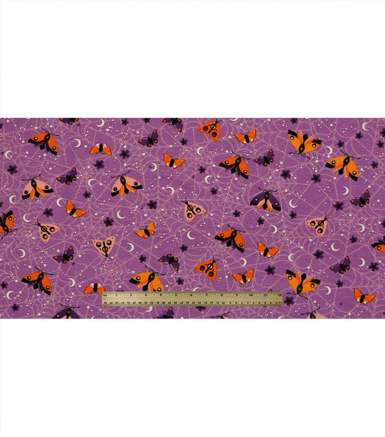 Moths On Purple Super Snuggle Flannel Fabric Joann