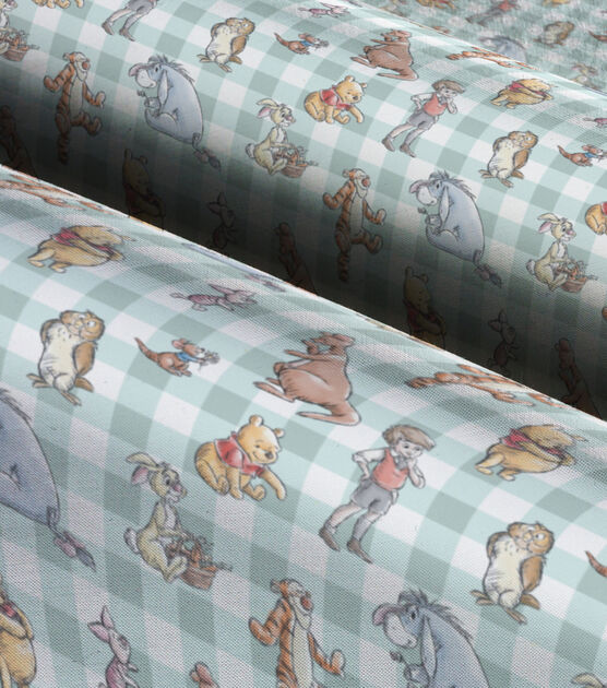 Disney Winnie The Pooh And Friends Gingham Cotton Fabric Joann