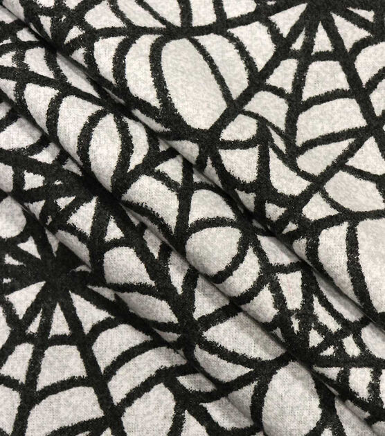 Black Spiderweb Super Snuggle Flannel Fabric Joann