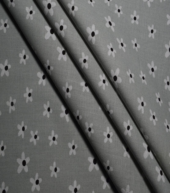 Gray Floral Cotton Fabric By Quilters Showcase Joann