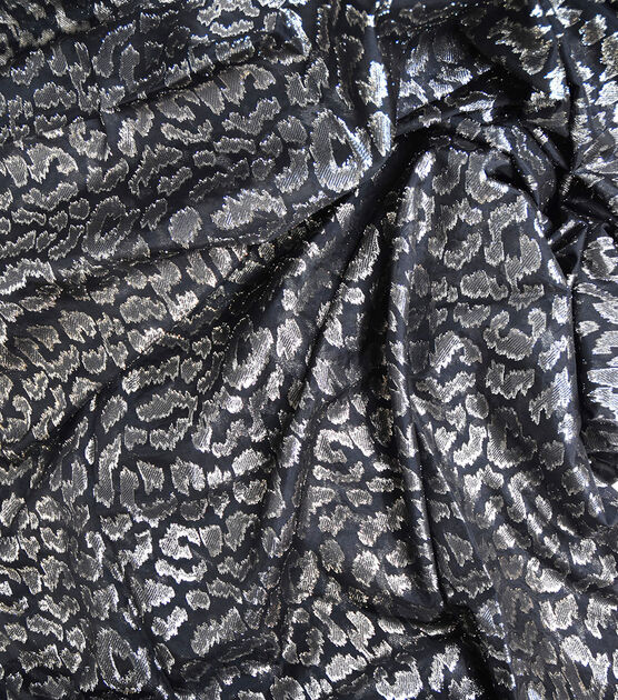 Cheetah Burnout Brocade Black Apparel Fabric Joann