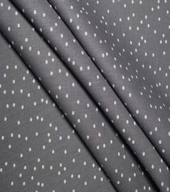 Dots On Gray Cotton Fabric By Quilters Showcase Joann