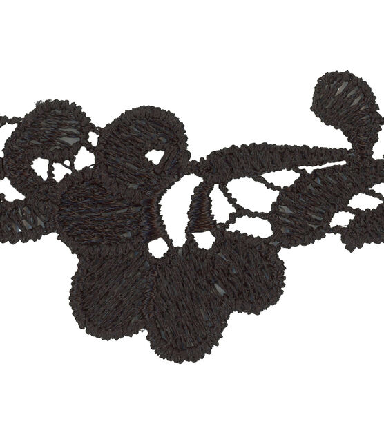 Simplicity Flower Venice Trim 138 Black Joann
