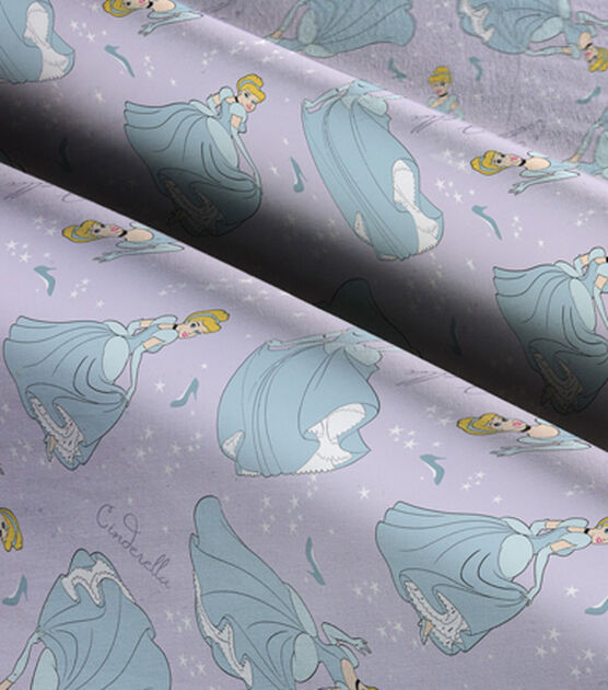 Disney Princess Cinderella Sparkle Cotton Fabric Joann