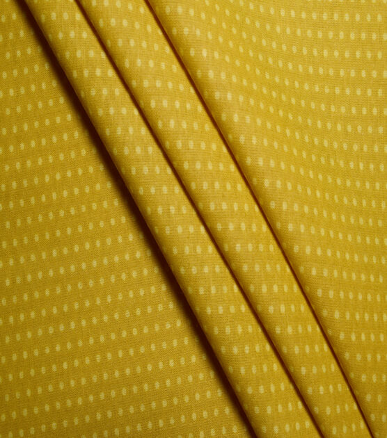 Pin Dots On Yellow Quilt Cotton Fabric By Quilters Showcase Joann