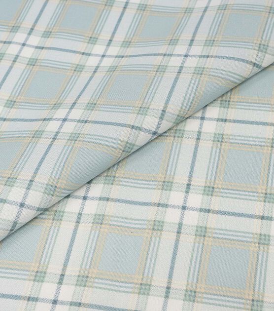 Stitch And Sparkle Blue Plaid Duck Cotton Canvas Fabric Joann