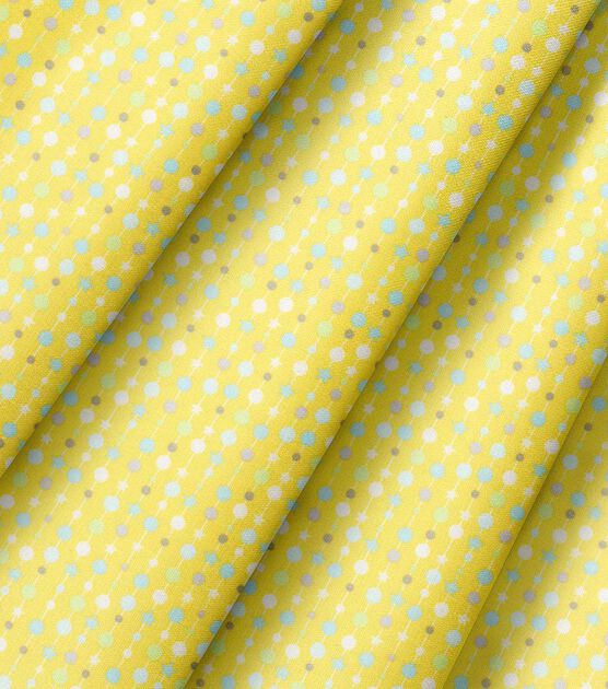 Robert Kaufman Starry Beads Yellow Nursery Cotton Fabric Joann