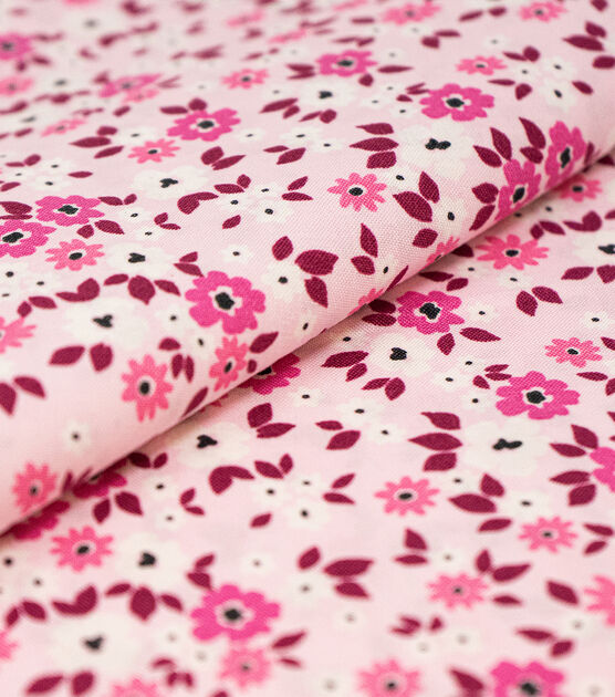 Singer Pink Floral Quilt Cotton Fabric Joann