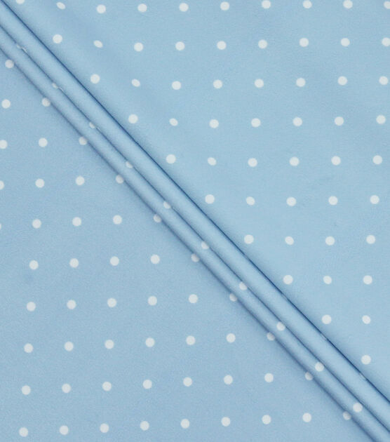 Small Dots On Blue Soft And Minky Fleece Fabric Joann