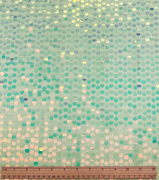 Jade Crochet Sequin Mesh Fabric Joann