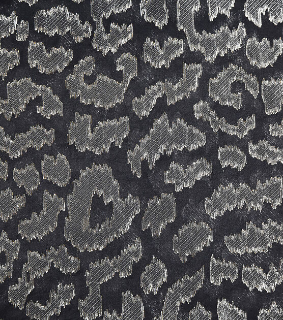 Cheetah Burnout Brocade Black Apparel Fabric Joann