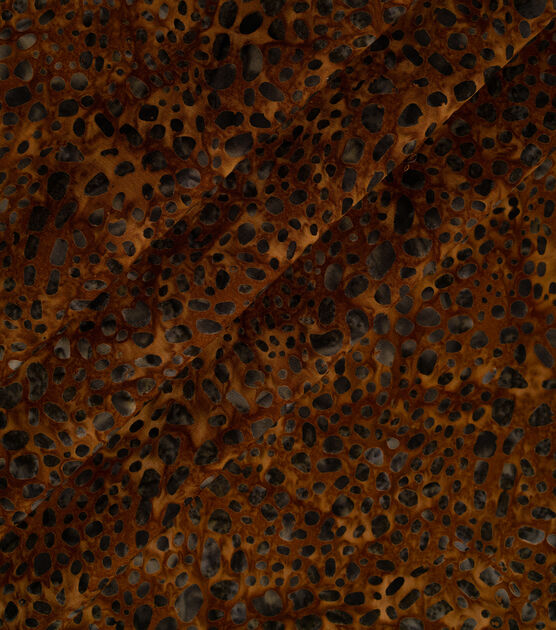 Dark Brown Dots Batik Cotton Fabric Joann