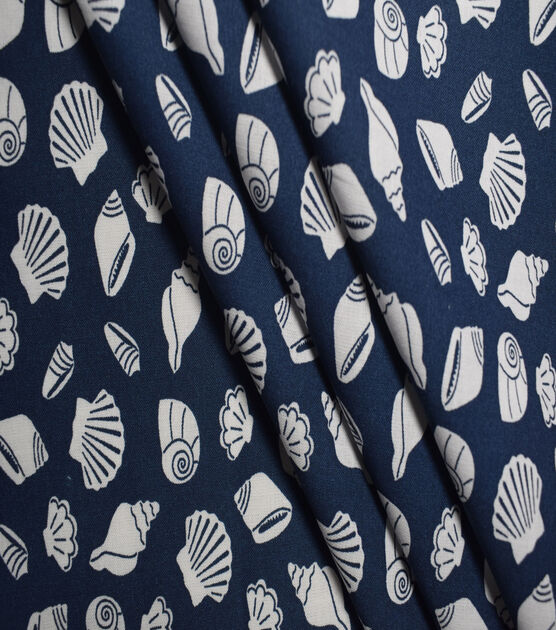 Seashells On Blue Quilt Cotton Fabric By Quilters Showcase Joann