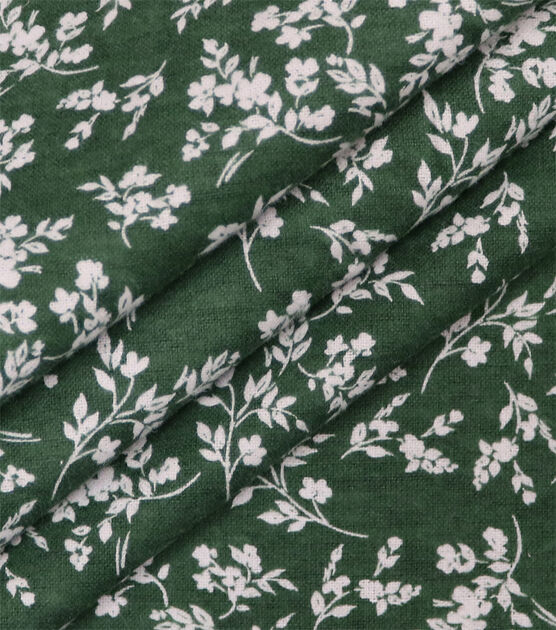 Floral Green 108 Wide Flannel Fabric Joann