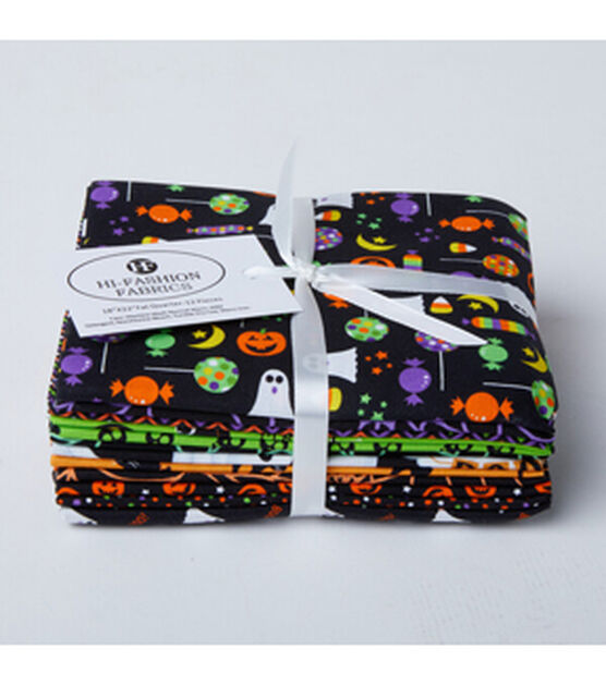 Hi Fashion 18 X 22 Halloween Fun Cotton Fat Quarter Bundle 12pc Joann