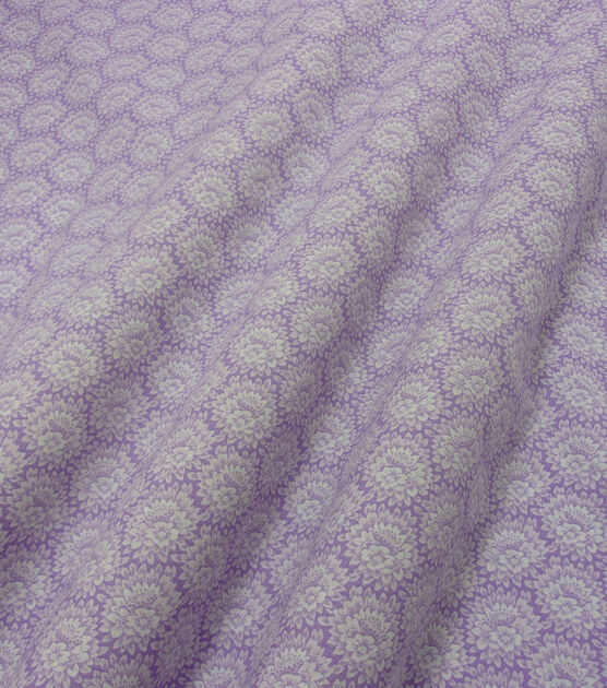 Floral Burst On Lavender Quilt Cotton Fabric By Quilters Showcase Joann