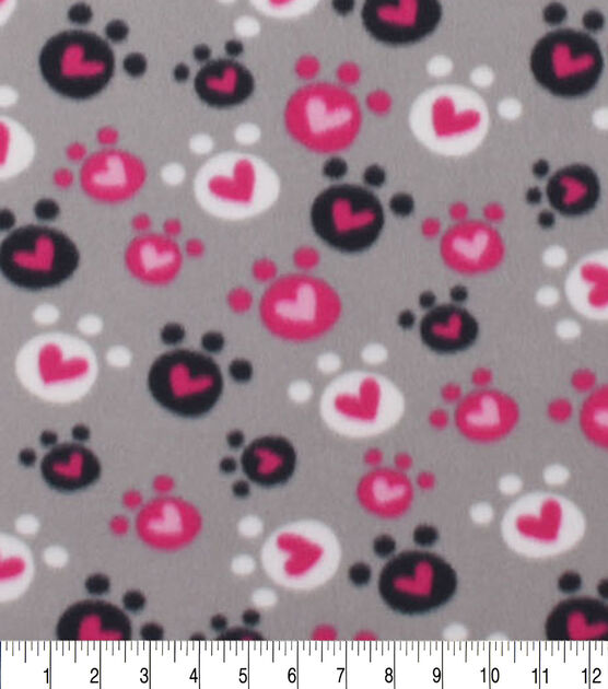 Paws And Hearts Blizzard Fleece Fabric Joann