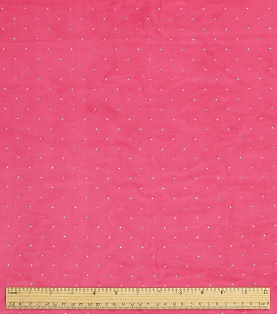 Juicy Couture Hot Pink Rhinestone Velour Fabric Joann