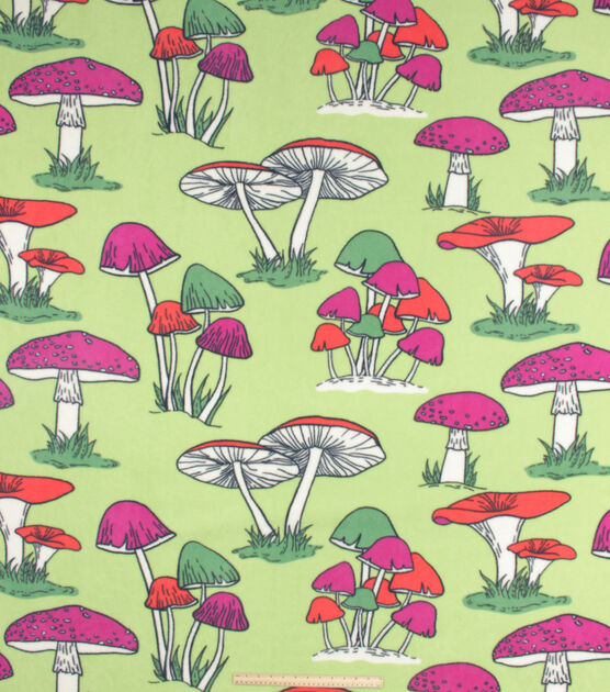 72 Wide Mushroom And Be Kind To Nature No Sew Fleece Blanket Joann