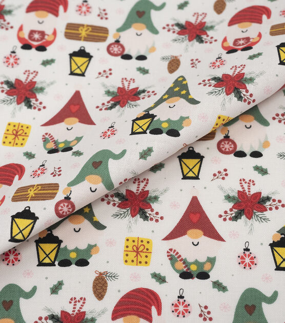 Singer 18 X 21 Gnomes Christmas Cotton Fabric Quarter 1pc Joann