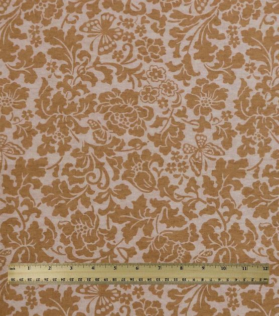 108 Tan Tonal Floral Wide Flannel Fabric Joann