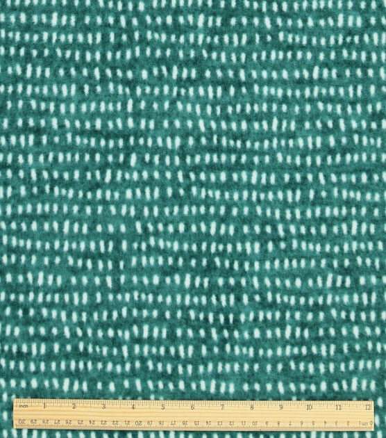 Blue Linear Spots Heather Luxe Fleece Fabric Joann