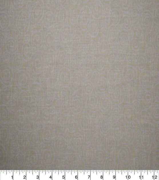 Swirls On Antique White Cotton Fabric By Quilters Showcase Joann