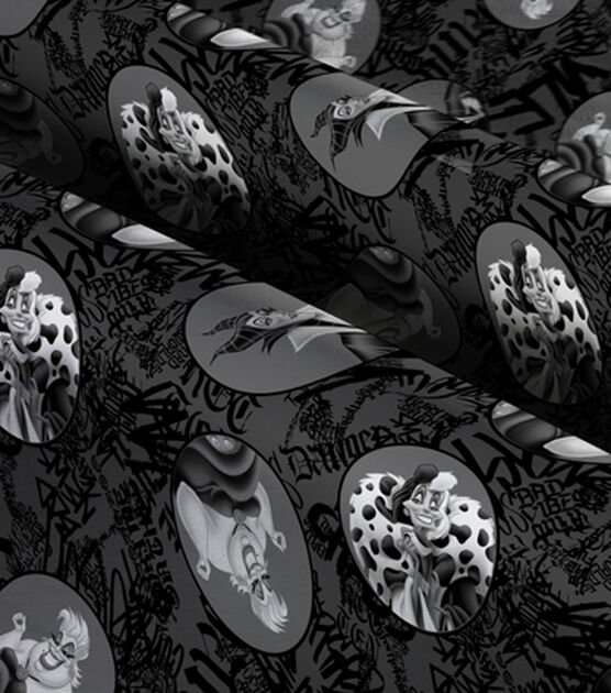 Disney Villains Total Chaos Cotton Fabric Joann