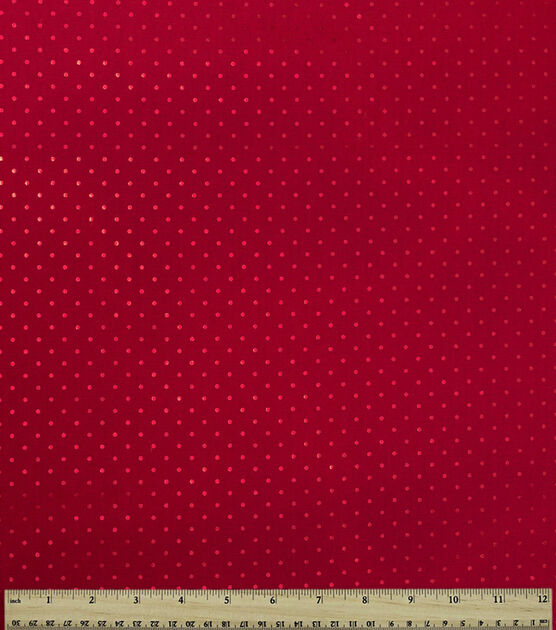 Red Foil Pin Dot Cotton Fabric By Keepsake Calico Joann