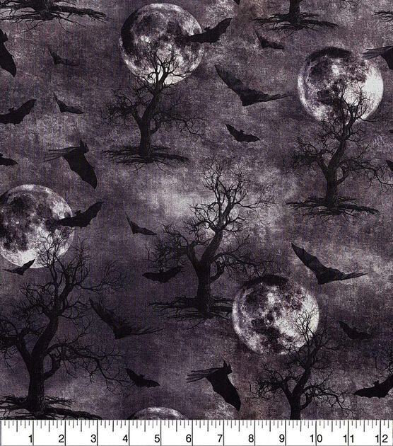Purple Moonlite Sky Halloween Cotton Fabric Joann