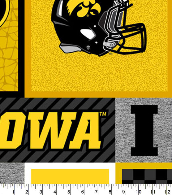 Iowa Hawkeyes Fleece Fabric College Patches Joann