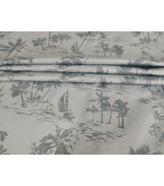 Blue Palm Trees Shirting Fabric Joann